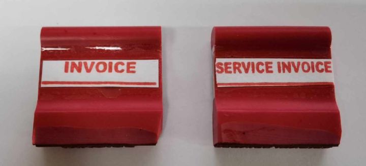 TBR BIR SERVICE INVOICE RUBBER STAMPS *Strictly No Cancellation of ...