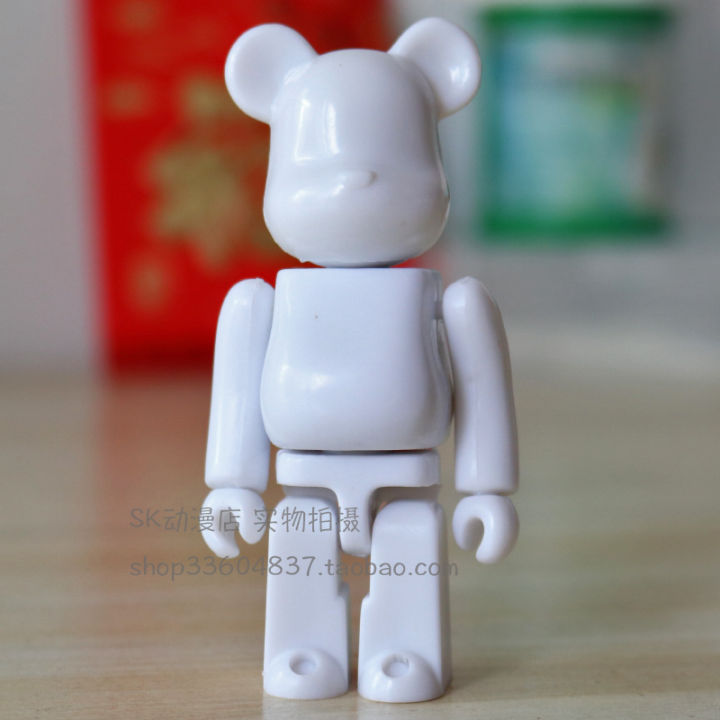 Mini Bearbrick 100% White Bearbrick Colored White Model Violent Bear ...