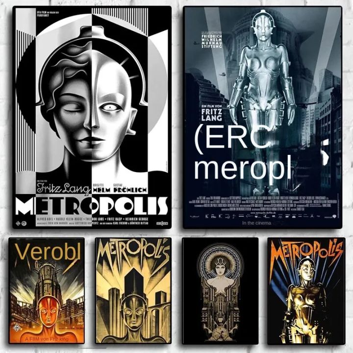 80s Retro Metropolis Germany Vintage Movie Fritz Lang Picture Canvas ...