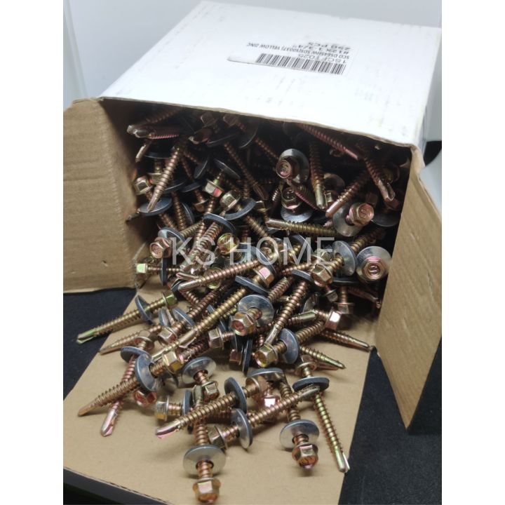 [DS645HW X 250PC] 12# X 1-3/4" SCREW ROOFING AWNING SELF DRILLING ...