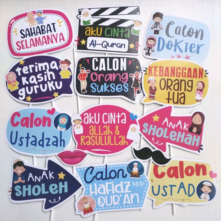 PROPS PHOTO BOOTH TEMA ANAK MUSLIM | Lazada Indonesia