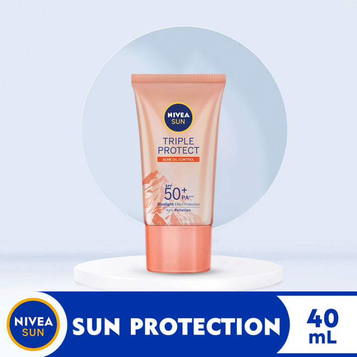 NIVEA Sun Triple Protect Acne Oil Control, Sunscreen for Face with SPF ...