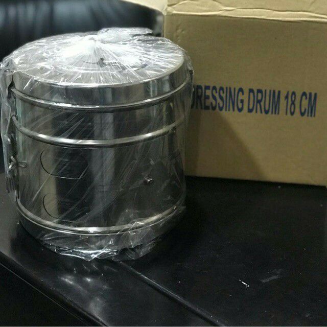 DRESSING DRUM TROMOL 18 CM-TROMOL 18 CM-STERILISASI 18 CM | Lazada ...
