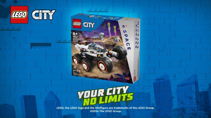 LEGO City 60431 Space Explorer Rover and Alien Life Building Set Toy ...