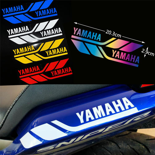 Yamaha Logo Motorcycle Sticker Reflective Motorbike Trunk Body Decals ...