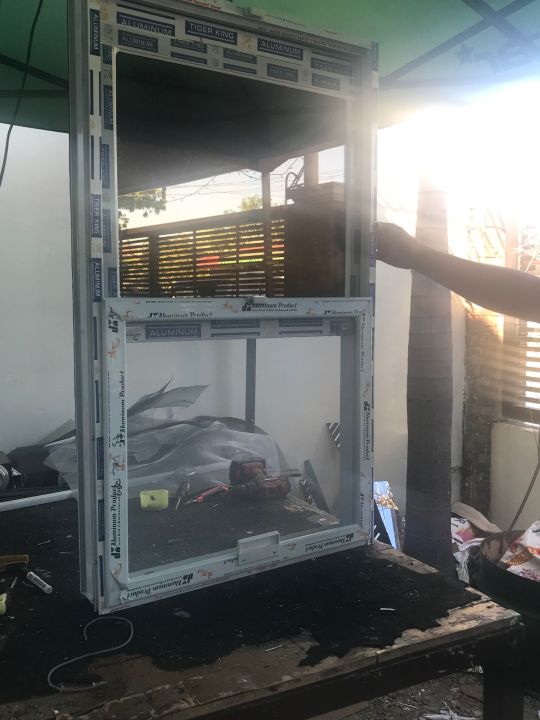 W-60x 100cm-H Aluminum VERTICAL SLIDING WINDOW (Slide Up)with screen ...