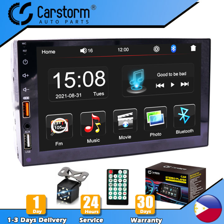 Carstorm 2 Din 7 Inch Car Radio Player Touch Screen Car Stereo MP5 ...