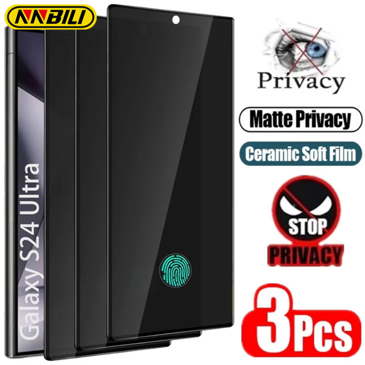 NNBILI 3Pcs Matte Ceramic Privacy Screen Protector For Samsung Galaxy ...