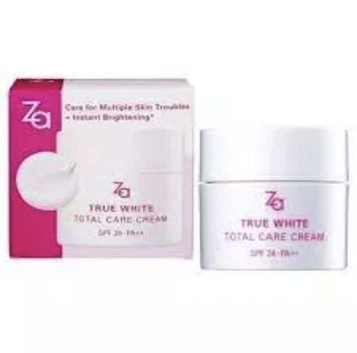 ZA TRUE WHITE TOTAL CARE CREAM เดย์ครีม ผสมSPF24PA++ | Lazada.co.th