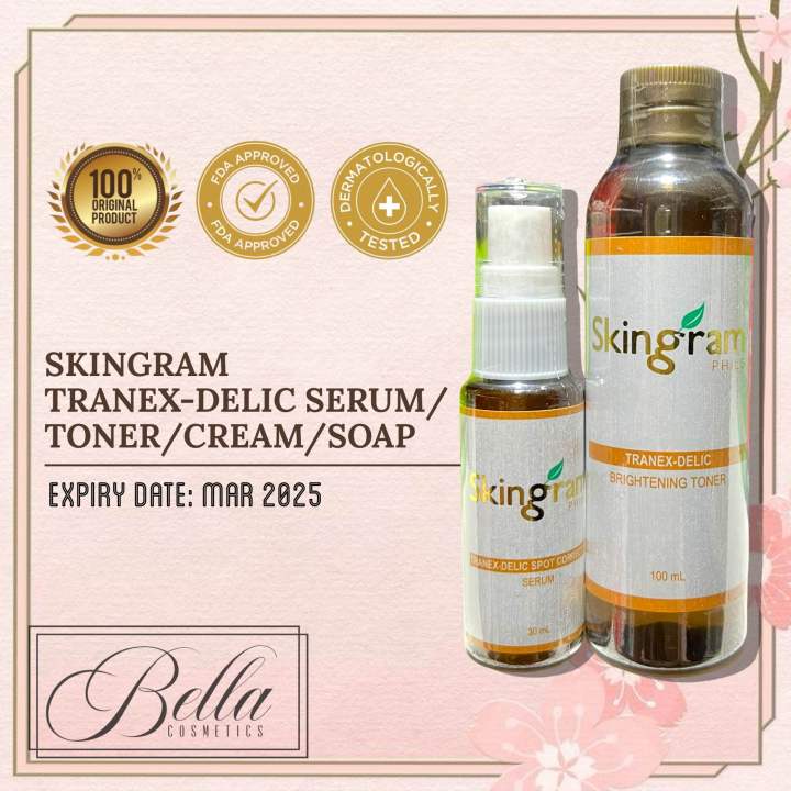 SkinGram Tranex-Delic Brightening Toner/Soap/Serum/Cream | Lazada PH