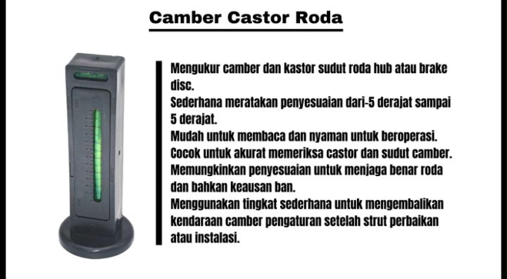 Alat Ukur Camber Castor Roda Truk mobil pengukur keseimbangan Roda ...