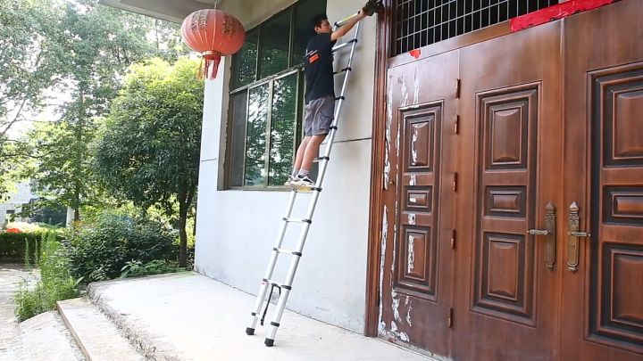 Two Sides Telescopic Foldable Ladder Folding Aluminum Ladder,Multi ...