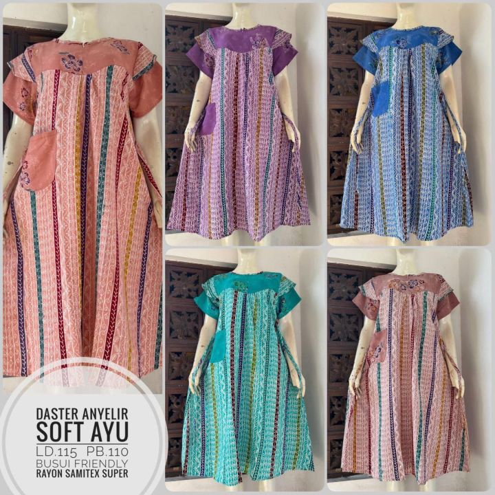 Daster Anyelir Soft Ayu | Daster Cap | Daster Viral | Lazada Indonesia