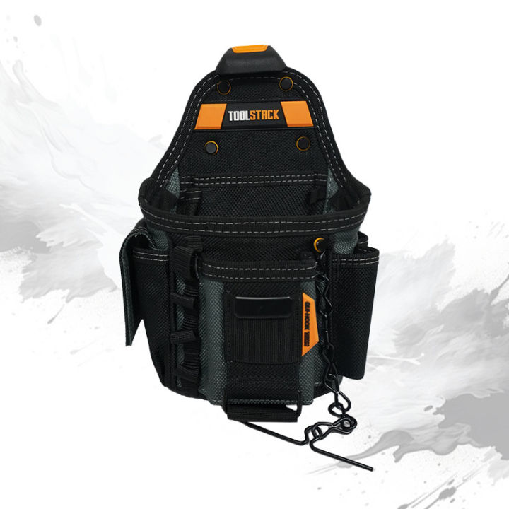 TOOLSTACK TSK-34 กระเป๋าช่างไฟฟ้าขนาดเล็กกระเป๋าเก็บเครื่องมือแบบพกพาอเนกประสงค์ทนทานกระเป๋า ...