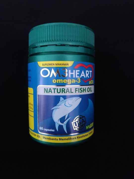 omeheart om3heart ome heart om3 heart omega-3 60 capsul minyak ikan ...