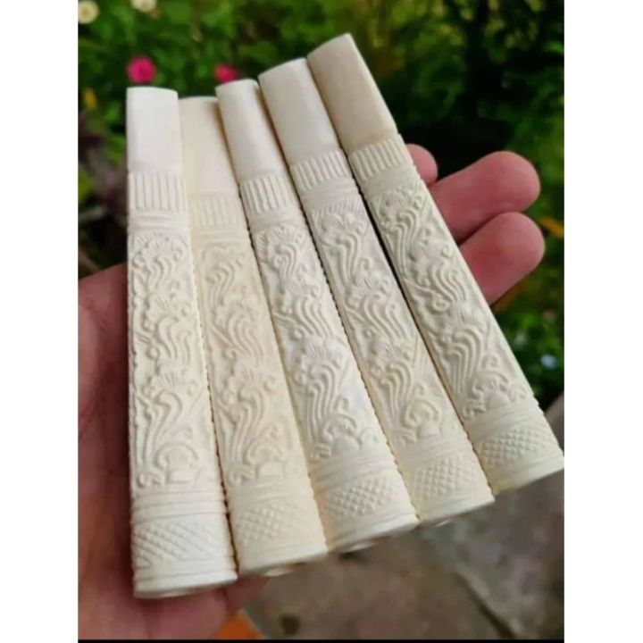 Pipa tulang ukir bunga asli unik pipa roko tulang sapi spesial rasa ...