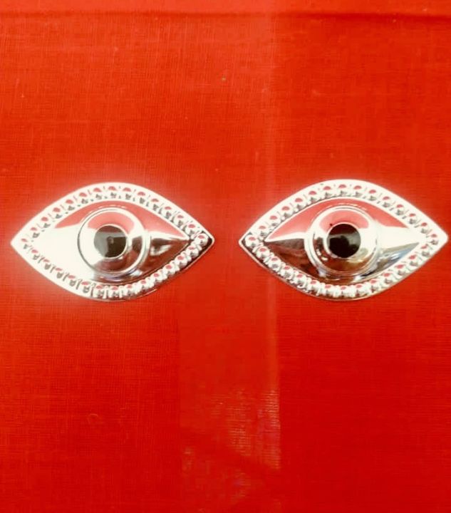 Pure silver kanmalar/ kan malar/ Eyes set/ 1 set/ 2 pieces | Lazada