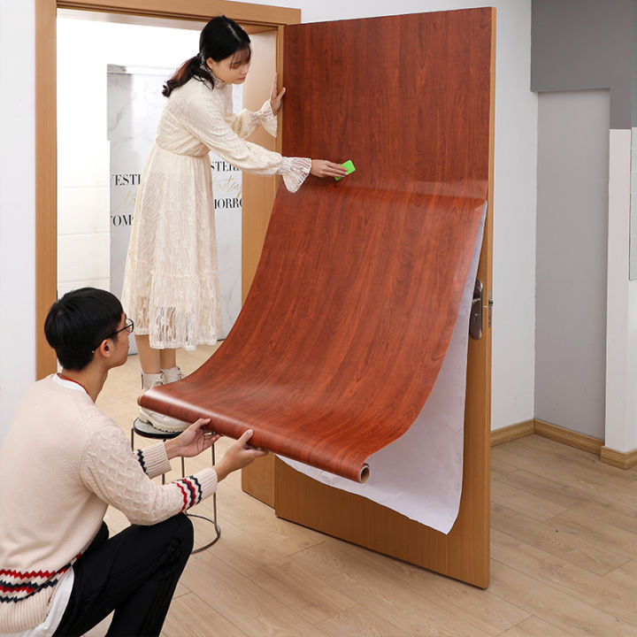 Door Sticker Self-Adhesive Whole Sheet Waterproof Thickened Wooden Door ...