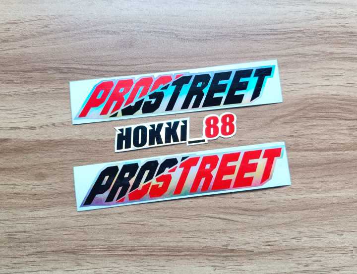 Stiker PROSTREET cutting sticker motor stiker helm stiker prostreet ...
