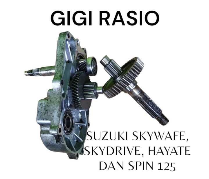 Gigi rasio Girbox gear gardan ratio Suzuki Skywafe,skydrive,hayate,spin ...