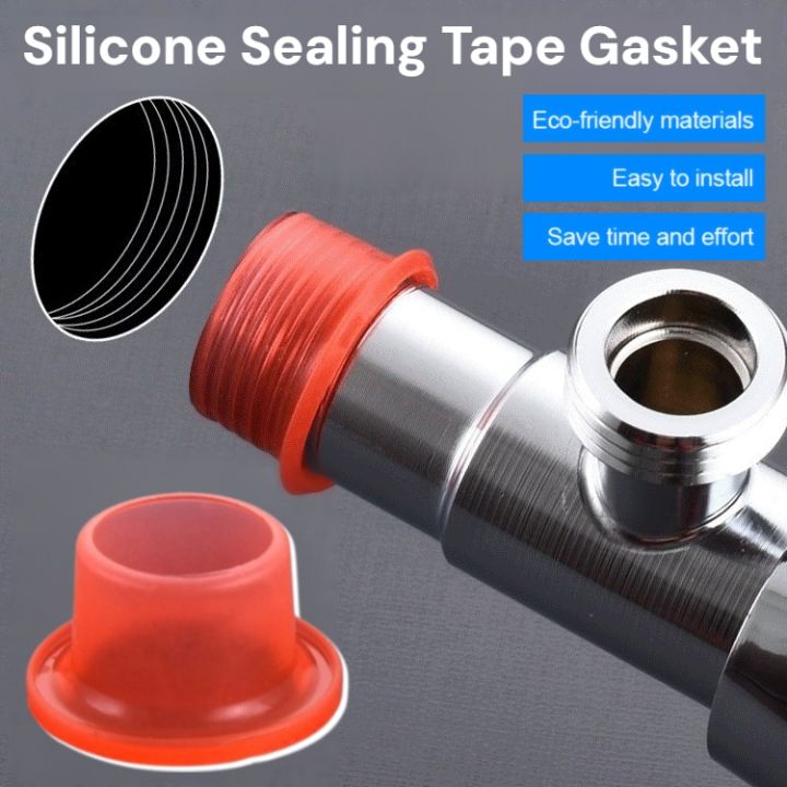 Silicone Sealing Tape Gasket No-Wrap Faucet Washer Leak-Proof Rubber ...