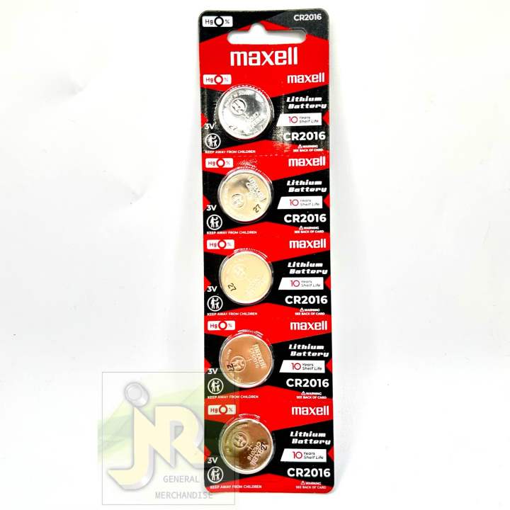 Maxell CR2016 Lithium 3V Coin Cell Battery | Lazada PH