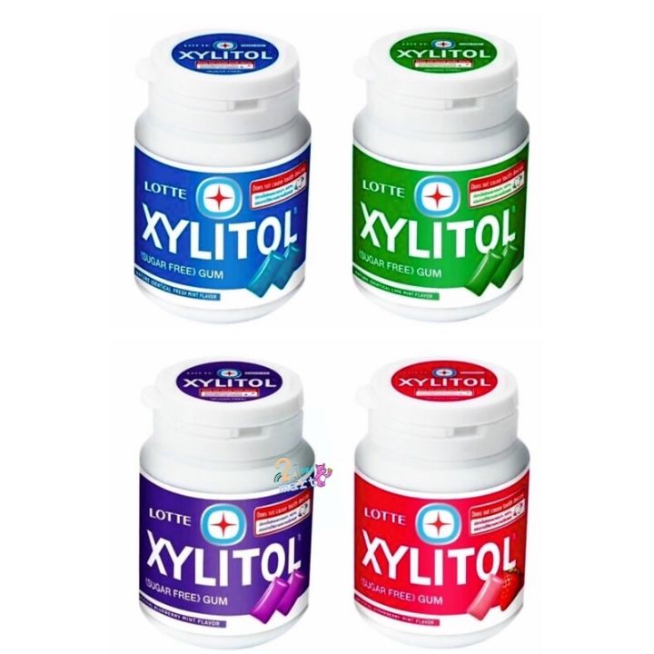 Lotte XYLITOL หมากฝรั่งลอตเต้ กระปุกขนาด 58 กรัม | Lazada.co.th