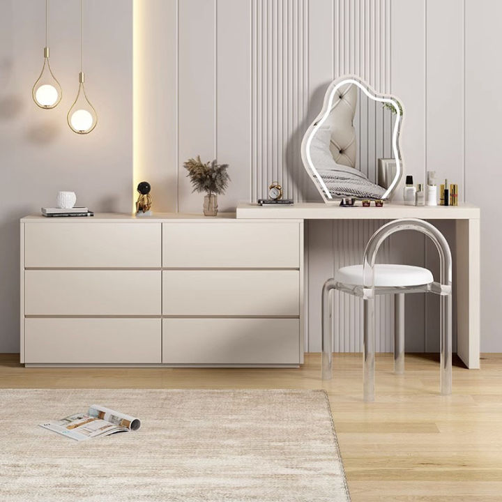 Sevenwood Cream wind dressing table with cabinet and drawers bedroom ...