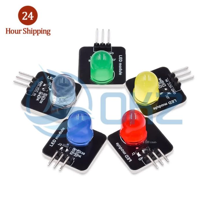 2pcs DC 3.3v-5v 10mm light-emitting module led sensor LED indicator ... 2pcs DC 3.3v-5v 10mm light-emitting module led sensor LED indicator ...