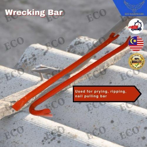 【Eco Hardware & Necessary】Heavy Duty 18/24/30/36 Wrecking Bar Crow Bar ...