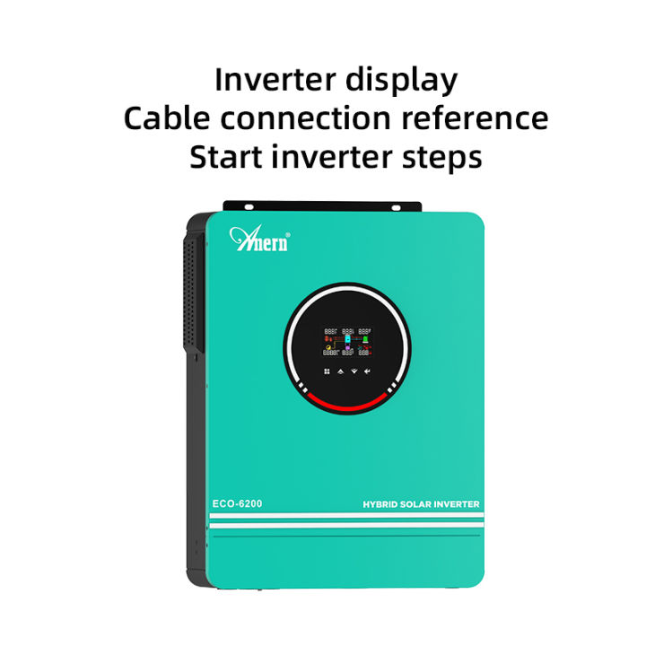 3KW/4.2KW/6.2KW MPPT Hybrid Inverter Solar Inverter 24V 48V Hybrid Power Inverter MPPT 230VAC ...