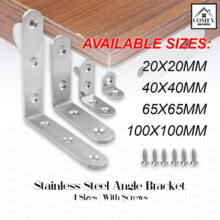 Stainless Steel Corner Angle Bracket Thickened Fastener Protector 90 ...