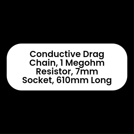 ESD GROUNDING CHAIN, DESCO 14000 CONDUCTIVE DRAG CHAIN GROUNDING FOR ...