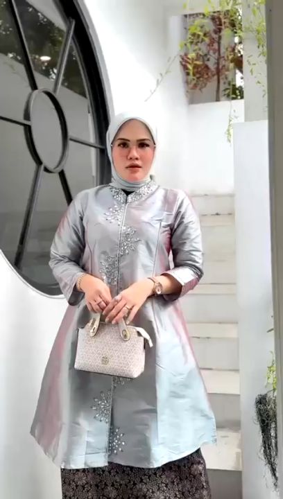 Kebaya Baju Kurung Payet - Kebaya Seragam payet songket - Kebaya ...