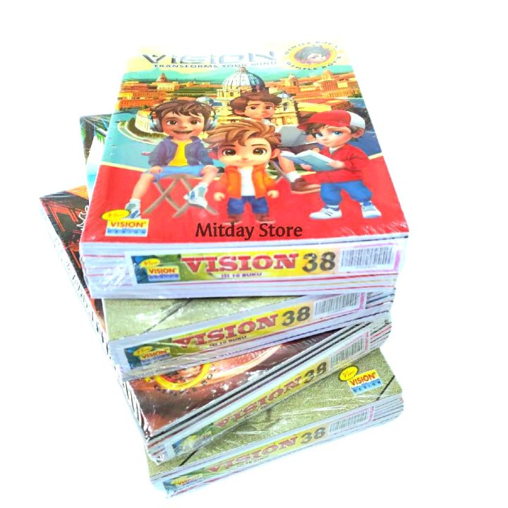 BUKU TULIS 38 LEMBAR / BUKU TULIS VISION ( 1PACK ISI 10Pcs) | Lazada ...