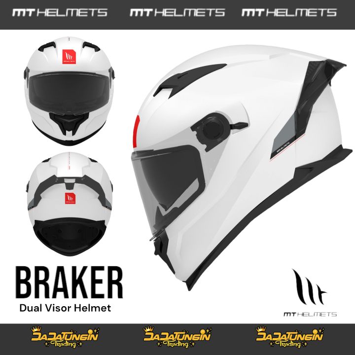 MT BRAKER Fullface Dual Visor Helmet ECE22.06 | Lazada PH