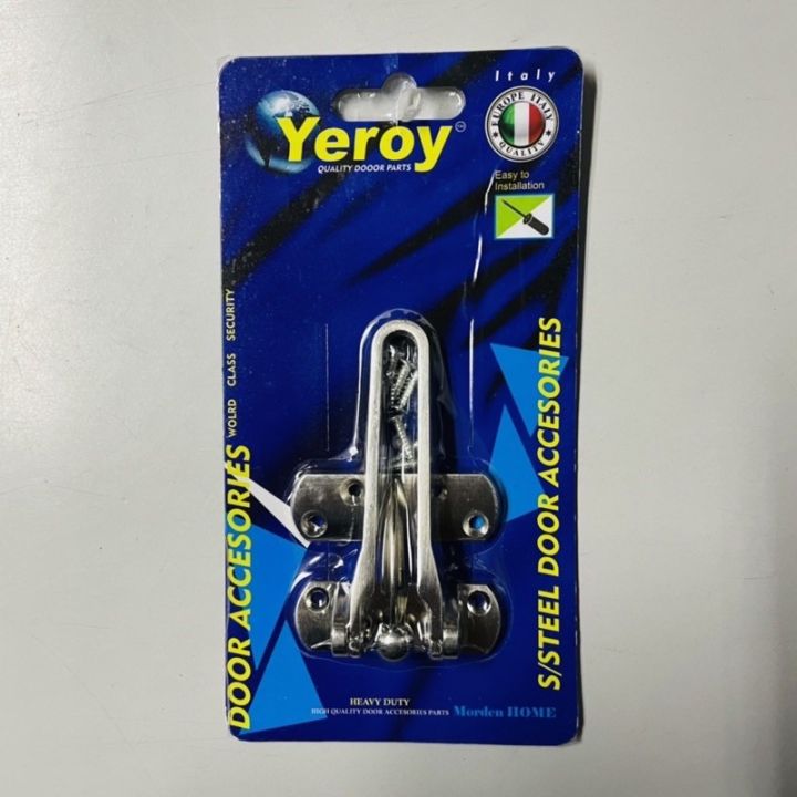 [100% ORIGINAL] YEROY HEAVY DUTY STAINLESS STEEL SECURITY DOOR BOLT ...