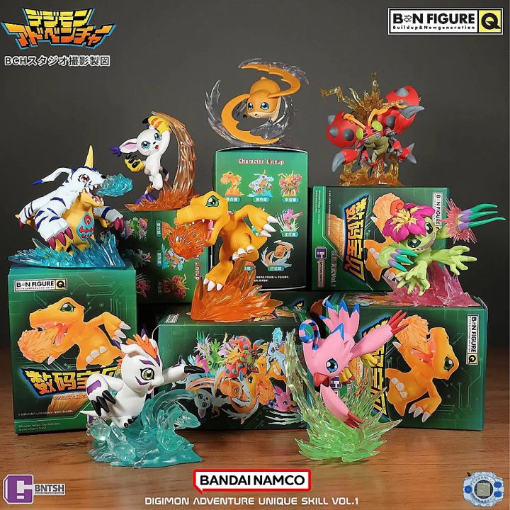 ลุ้น1ตัว🍃 ดิจิม่อน *Asia Exclusive* BN Figure Q Digimon Adventure Unique Skill Performance ...