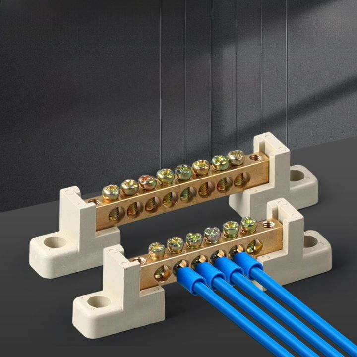 Large Current Neutral Line Busbar Copper Terminal Block Wiring ...