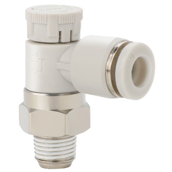 Adjustable Speed Valve Pneumatic Cylinder Quick Connect Fittings Air ...