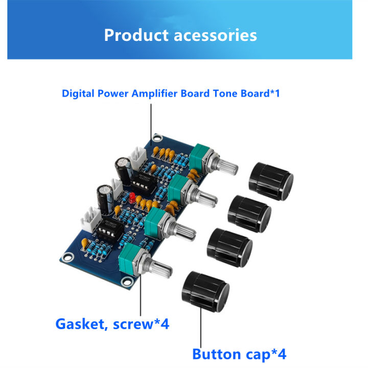 XH-A901 Passive Tone Board Amplifier Preamp Power Module Low High Bass HIFI Fever Grade Passive ...