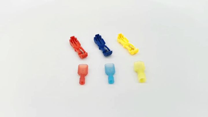 120PCS/Box T-type Crimp Terminal,Wire Connection Clip Quick Peel-Free ...