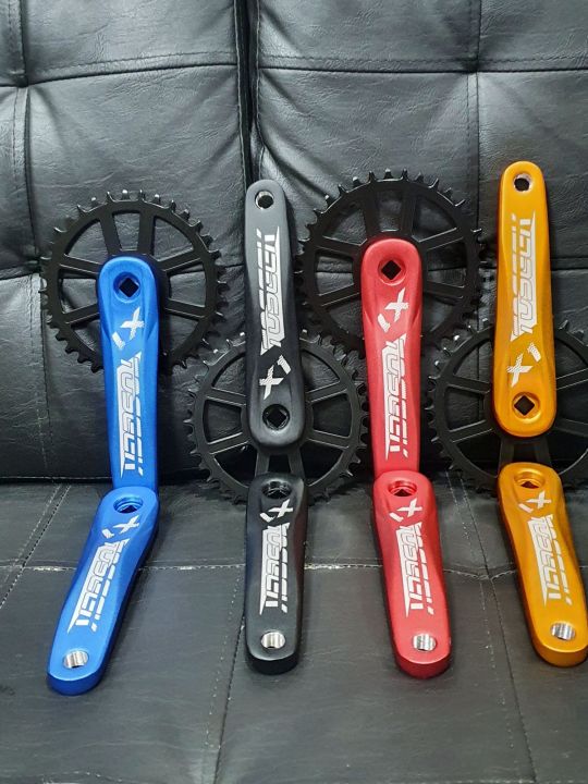 Toseek crank 1x/Chain wheel 1x34t 1x36t square type crank toseek alloy ...