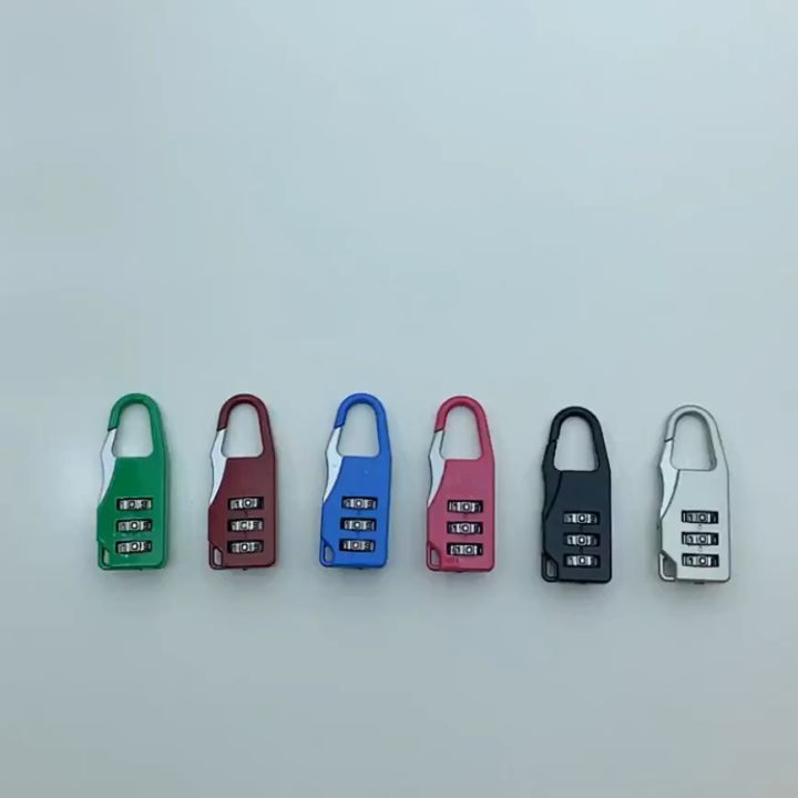 1PCS 3 Digit Resettable Combination Padlock Coded Lock School Gym ...