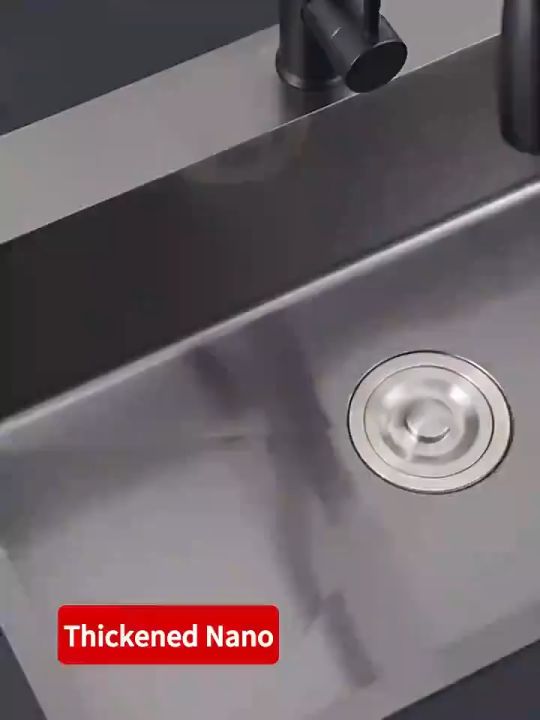 REAIM Set Lengkap Kitchen Sink Black/Wastafel Stainless Hitam 304 Paket ...