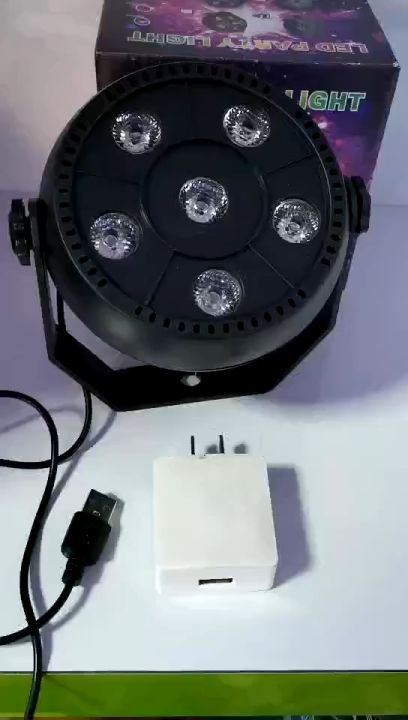 Mini 13W 6 LED RGB 3 in 1 Wash Effect Stage Par Light Auto Sound ...