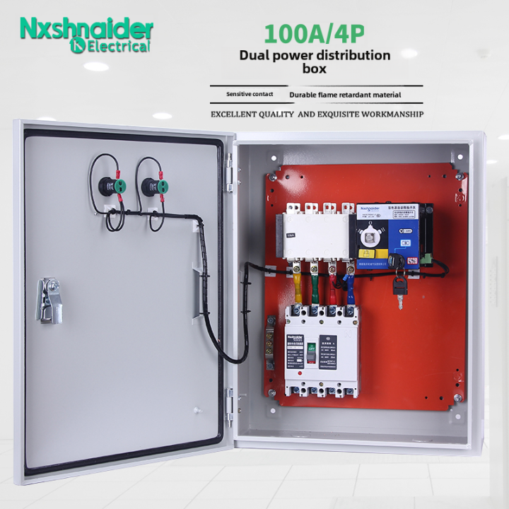 Dual Power Automatic Switching Switch Distribution Box Open-Mounted ...