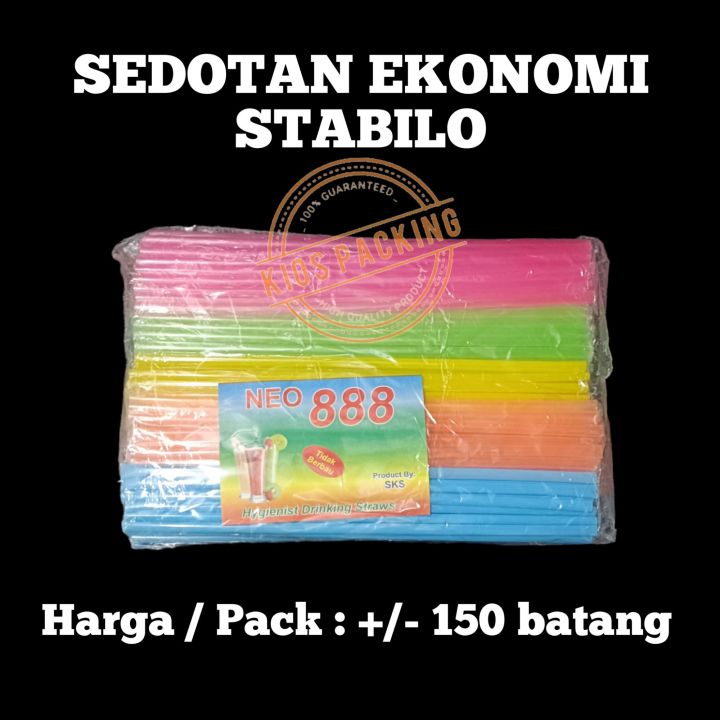 Sedotan Stabilo Isi 5 Pack / Sedotan Warna Warni / Sedotan Murah ...