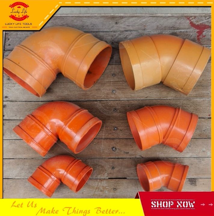 Pvc orange pipe fittings Elbow 2" 3" 4" 90º&45º per/pcs | Lazada PH