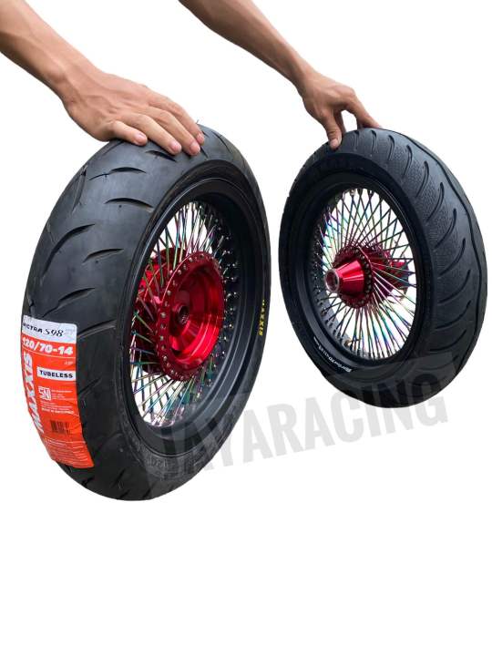 VELG SET CUSTOM RING 14 LEBAR 250 300 350 NMAX AEROX PCX ADV LEXI VARIO ...